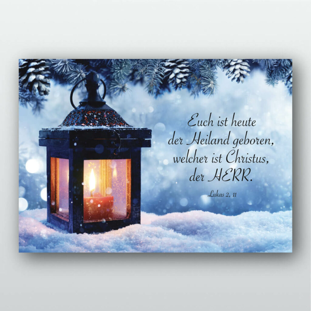 Postkarte – Euch ist heute der Heiland geboren - Maranatha-Mission